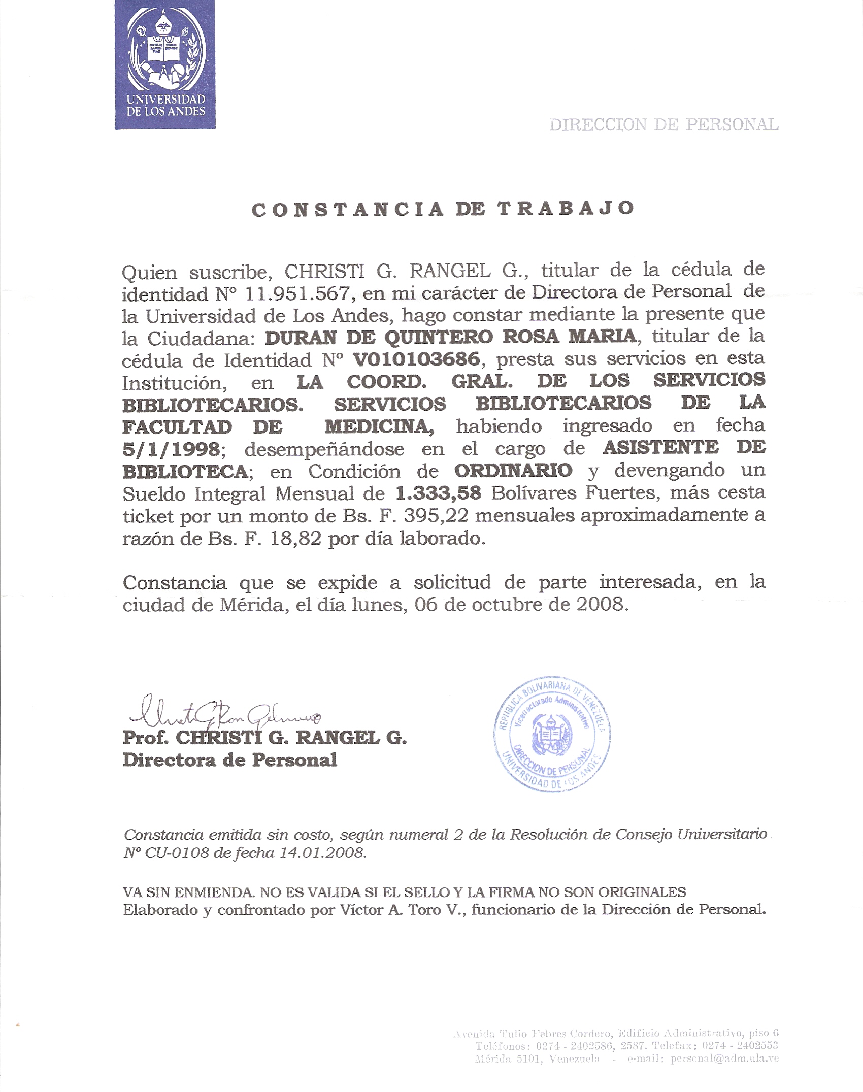 Modelo De Constancia De Trabajo Para Docentes Financial Report