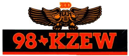 98 KZEW The Zoo Stickers