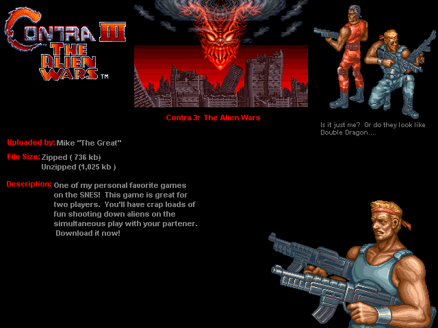 Contra 3: The Alien Wars!