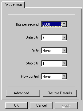 Palm notes - Testing COM Ports