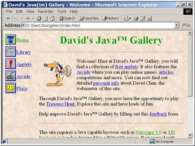 Reflections - Projects - David's Java Gallery