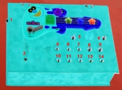 dc-animal circuit bent instruments - Red Elmo Guitar