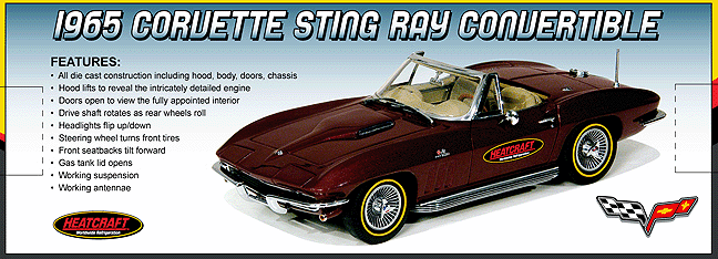 Heatcraft 1:24 1965 Corvette Convertible Box Design