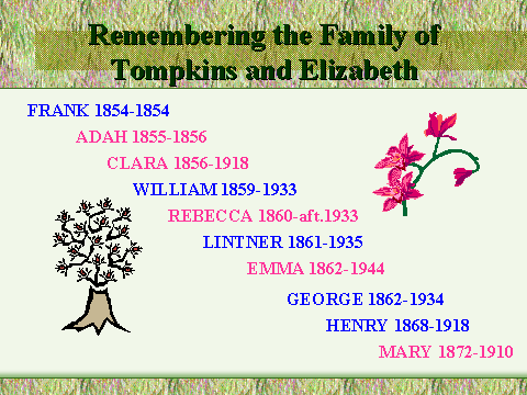 Remembering the Family of Tompkins and Elizabeth
