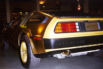 Gold DeLoreans