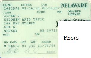 DhwaNi - Information on Driver's Licence