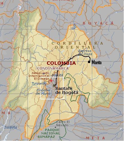 Ubicación de Manta Cundinamarca