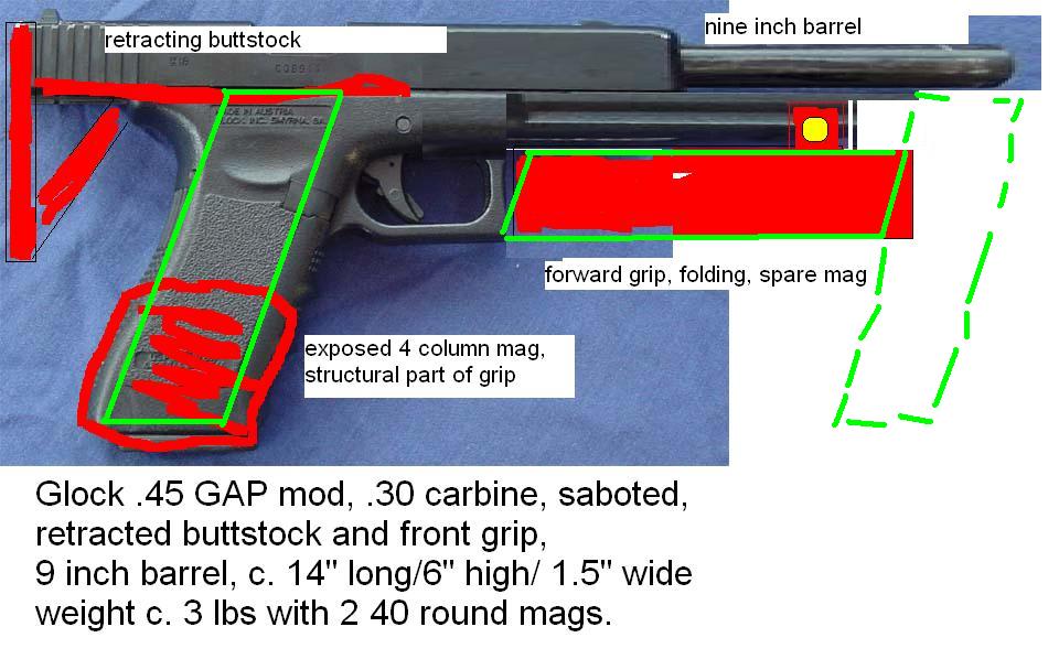 quad stack mag .30carbine PDW