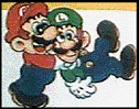 Mario 'hugs' Luigi