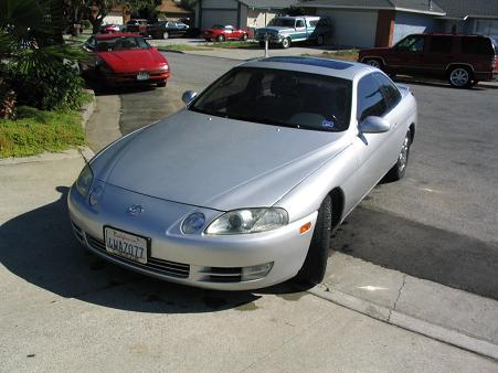 Silver 1995 Lexus SC400