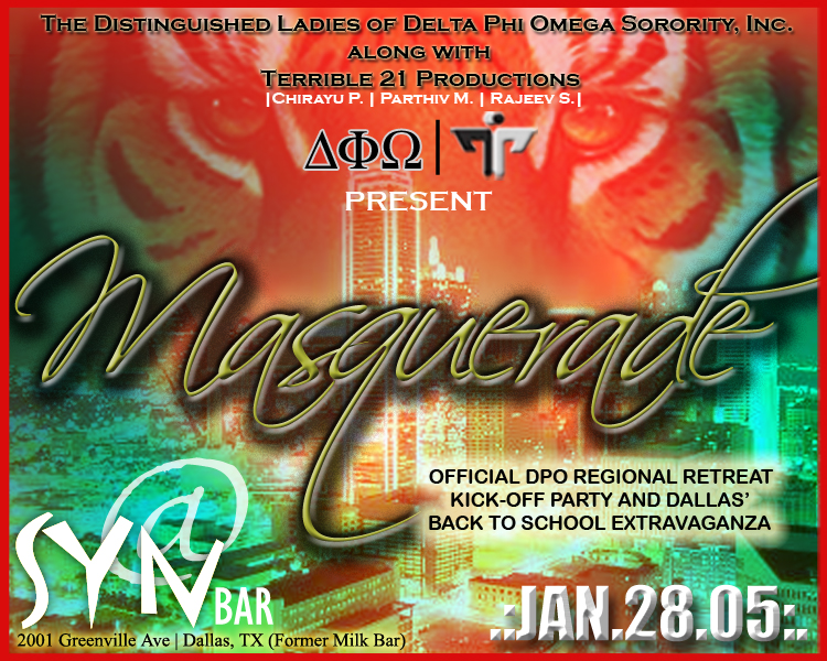 MASQUERADE @ SYN BAR