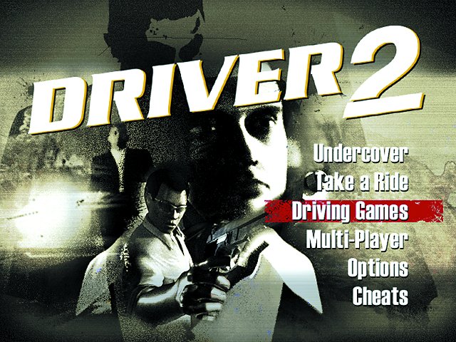 DRIVER 2 MENU