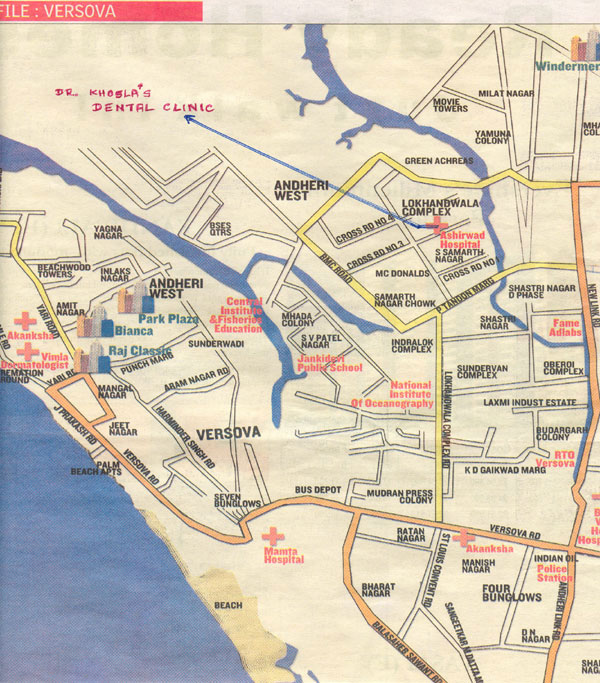 Dr. Khosla's Dental Centre - Mumbai dentists - Map