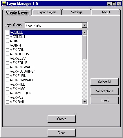 CAD Utilities - Layer Manager
