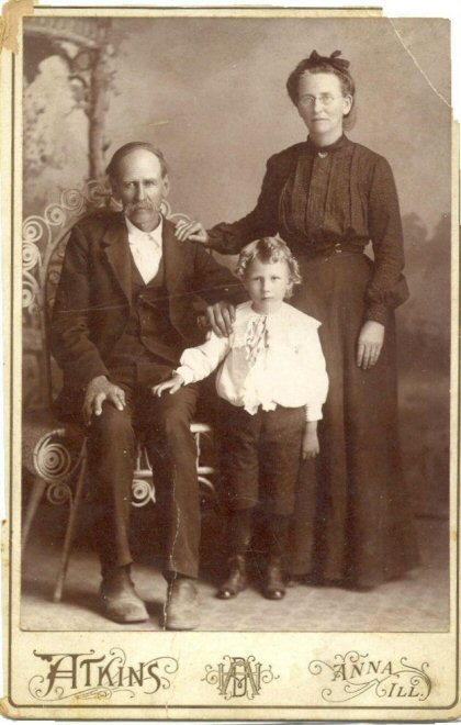 and died April 27, 1892, Goreville, IL.