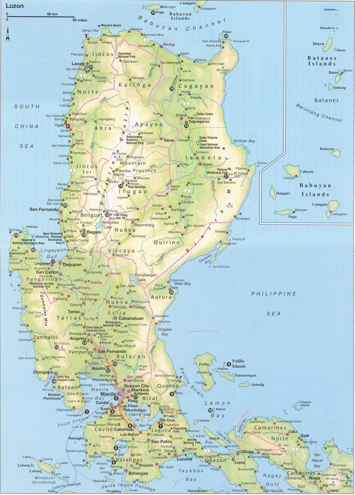 Mabini Philippines Map