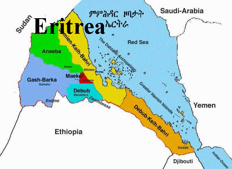 Administratively, Eritrea is divided into the following provinces as ...