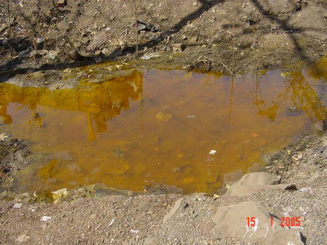 The hazardous Chromium Contaminated water is still present along the ...