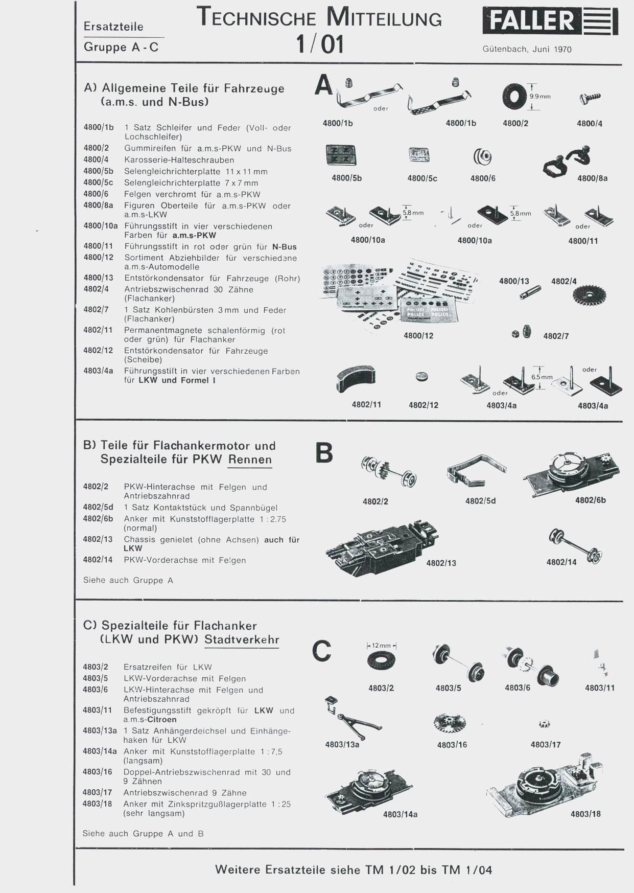 Stephen Cook's HomePage - FALLER AMS TECHNICAL INFORMATION