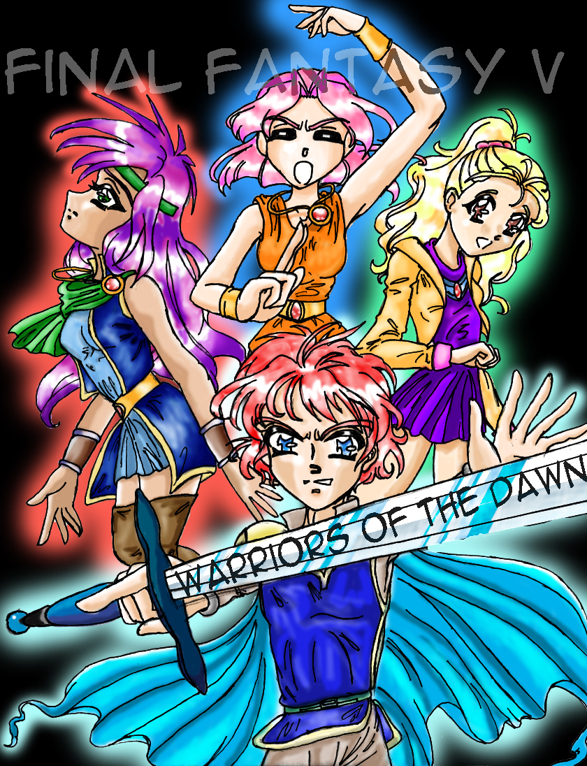 This is a very well done and very well colored fanart of the cast of ...
