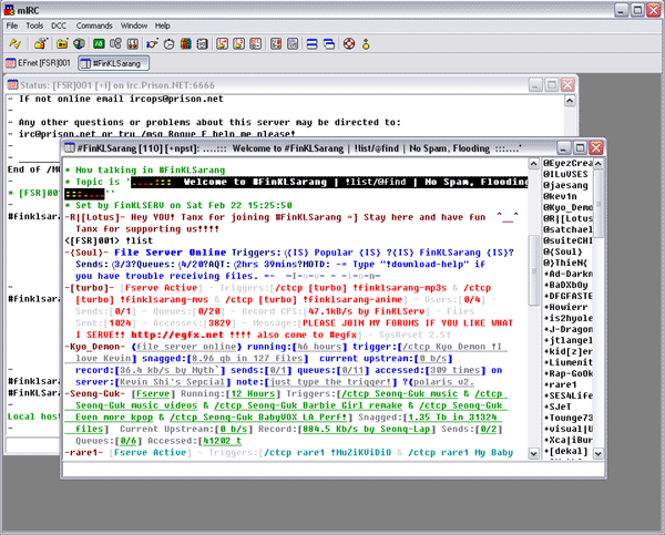 FinKLSERV's guide to mIRC