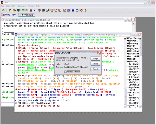 FinKLSERV's guide to mIRC