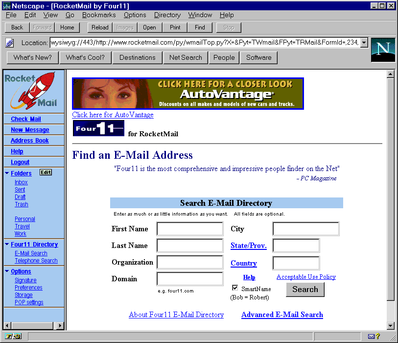 Rocketmail Username