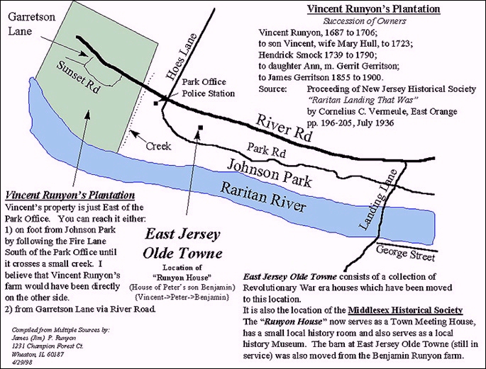 Runyan / Runyon / Runion / Runnion Family Maps