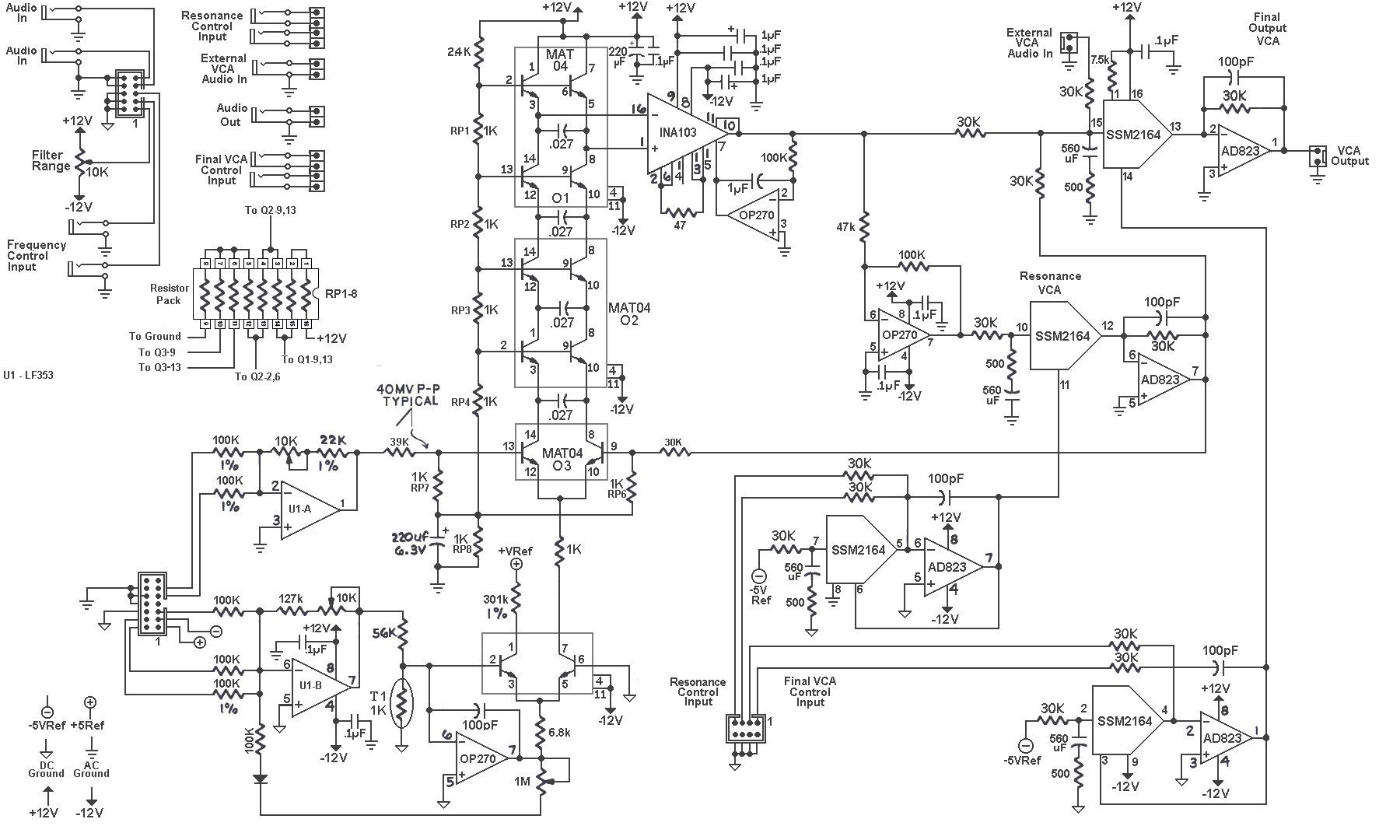 MG-B 24dB/8ve Filter