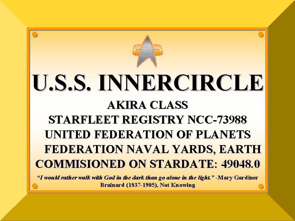 STATIONED AT DEEP SPACE 14 , FOR USE BY THE COMMAND STAFF.