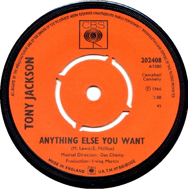 Tony Jackson Group: Anything Else You Want