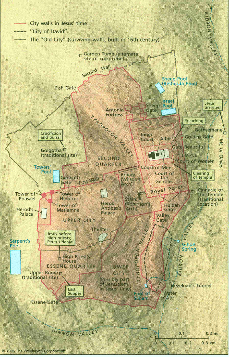 MapofJerusalemJesusTime
