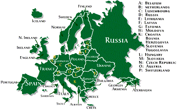Map of Europe