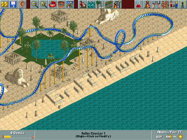 Montu Ride Layout