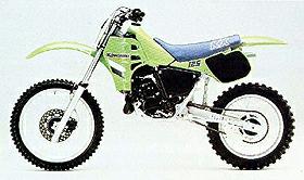 Kawasaki 125 - modelos de motocross - 1981 - 2003