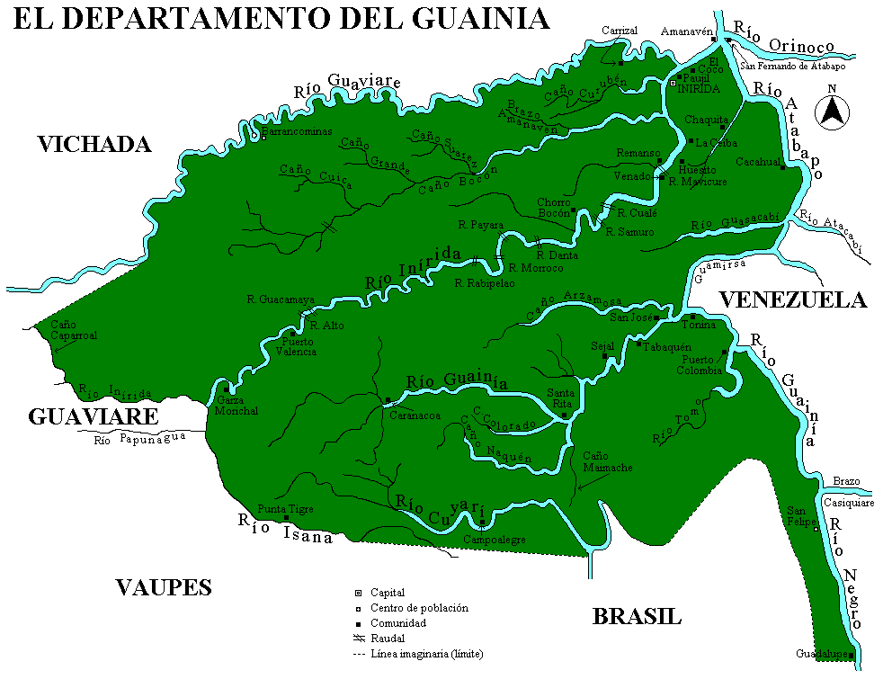 GUAINIA: ¿:Pon manó, apewe? - MAPAS