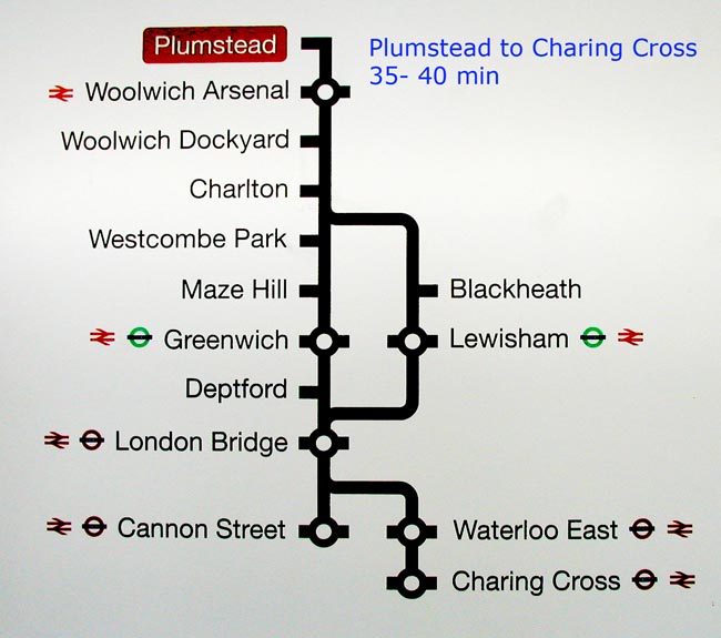 Plumstead London - Photo Gallery / Plumstead_sation_train_map