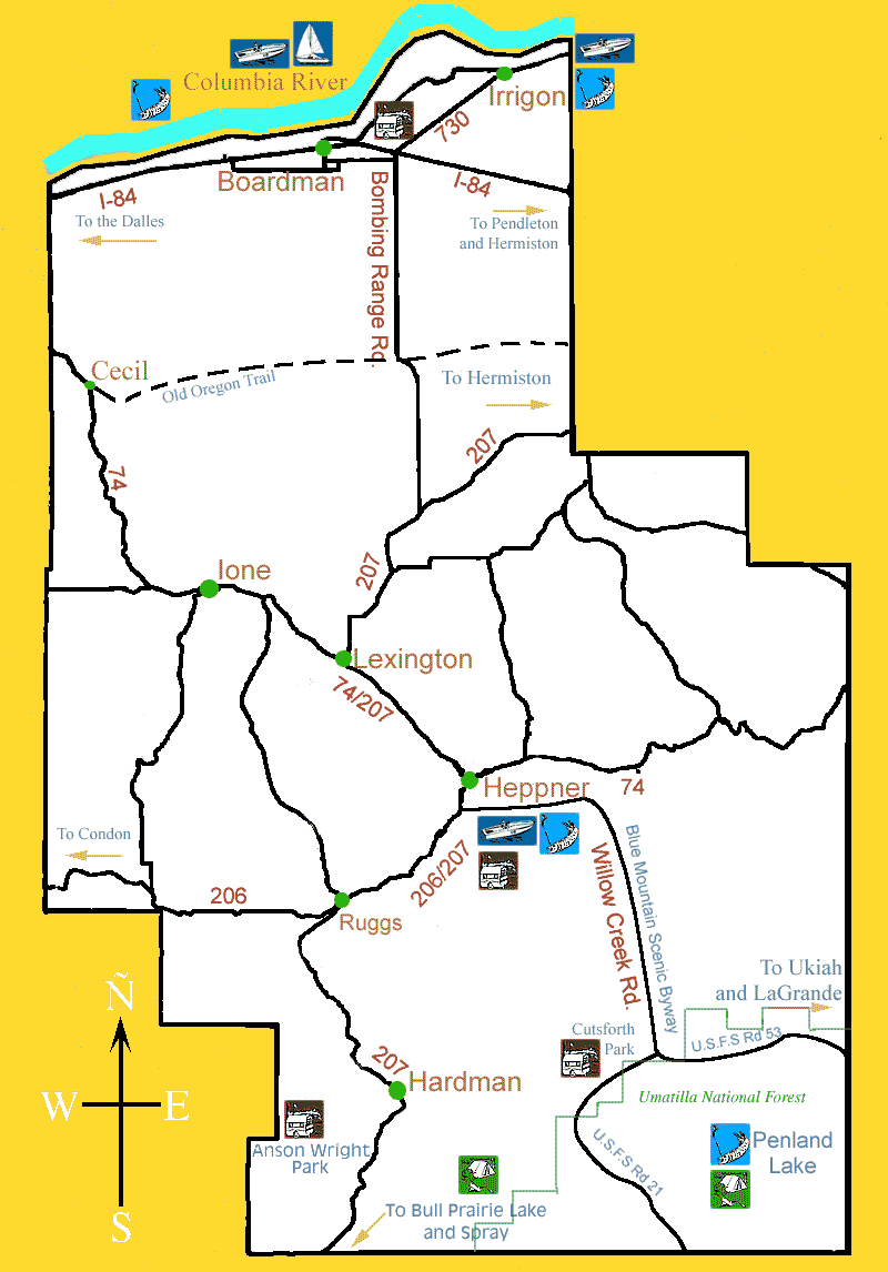 Heppner Downtown Pictures - in the OLD days