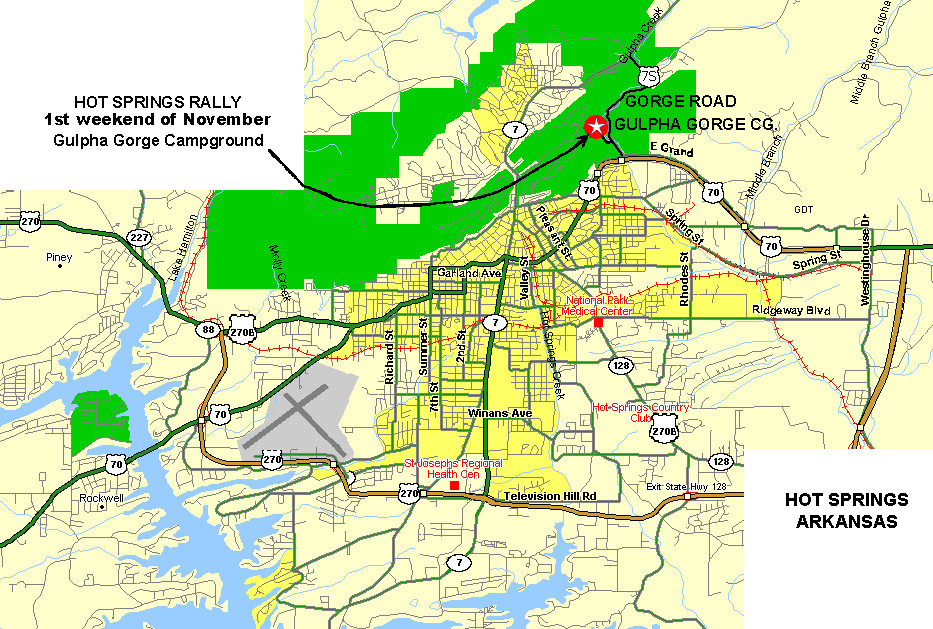 Hot Springs Ramble Maps