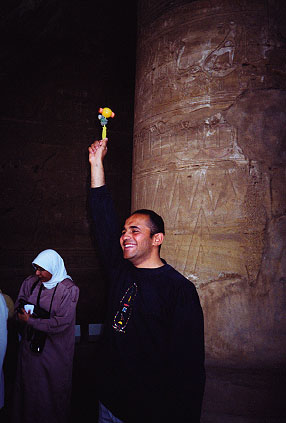 Egypt Trip -) Photos -) Medhat and his Squiggy-Noise Maker