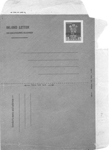 Introduction of Inland Letter Cards in India