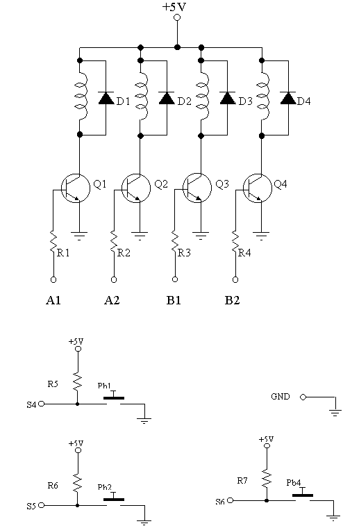 Parallel Port Interfacing and Programming - Stepper Motor Interfacing