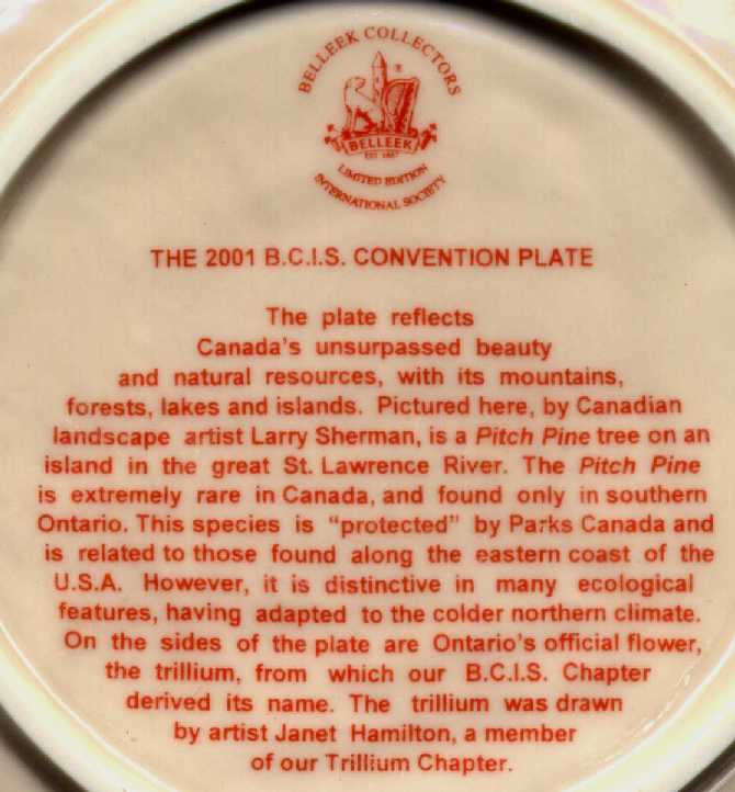 Belleek BCIS Convention Plates