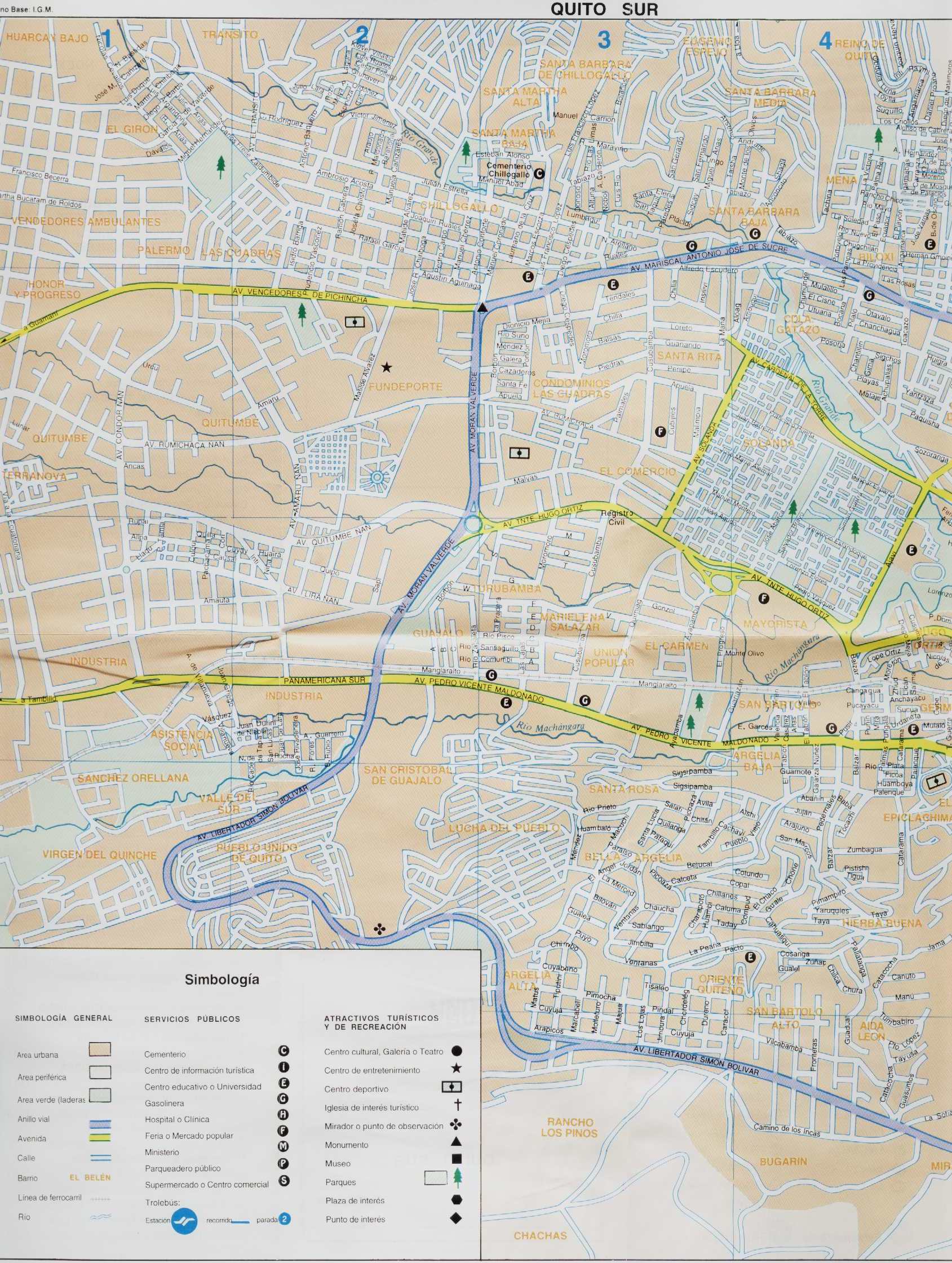 Maps of Ecuador, Quito Hi resolution maps. Карты Эквадора, карта г.Кито ...