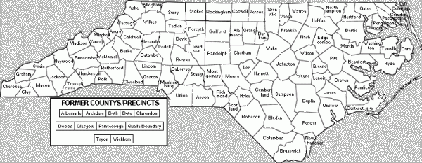 North Carolina Counties - List of all and Alamance County