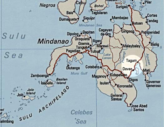 Philippines Mindinao map