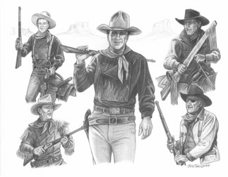 Jack Wells Western Art and Rodeo Art and Cowboy Drawings, Cattle pen ...