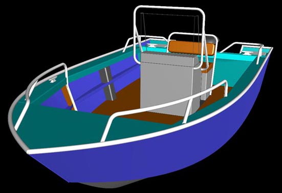 Conrad Chum aluminum(aluminium) sportfishing boat