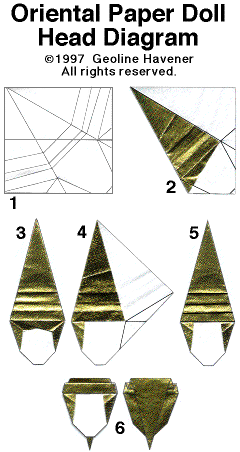 Oriental Paper Doll Head Diagram