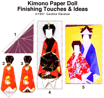 Kimono Paper Doll Assembly
